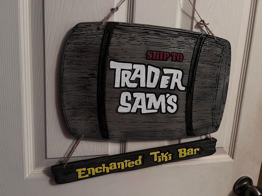 Trader Sam’s Barrel Sign - Etsy