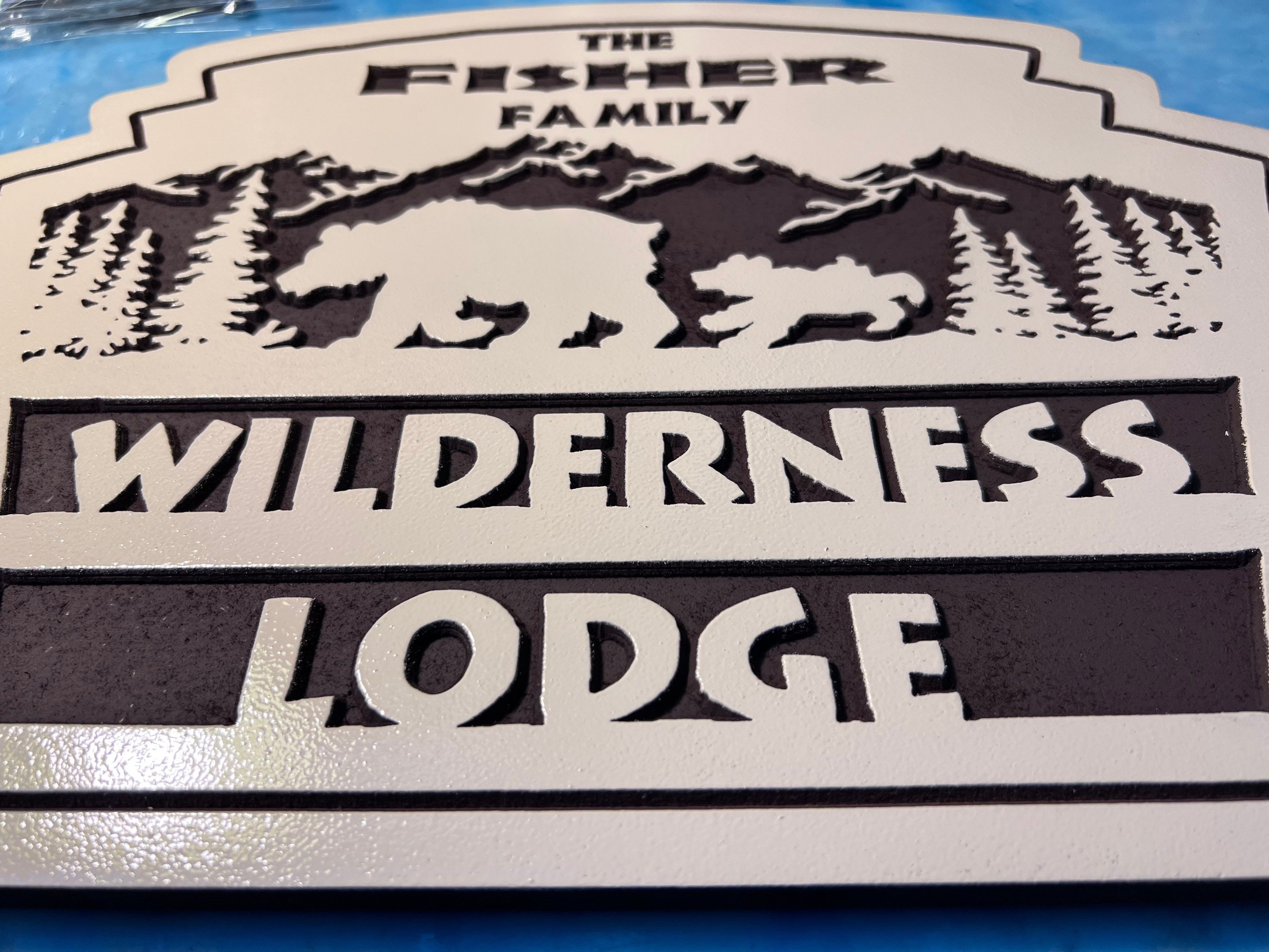 Custom Wilderness Lodge Sign - Etsy