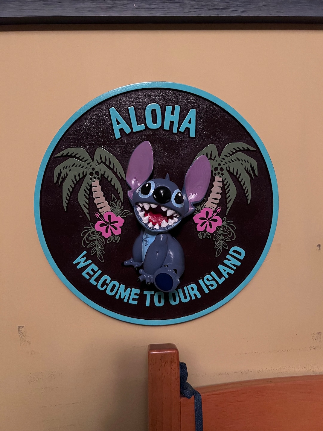 Stitch Carved and 3d Welcome Sign - Etsy