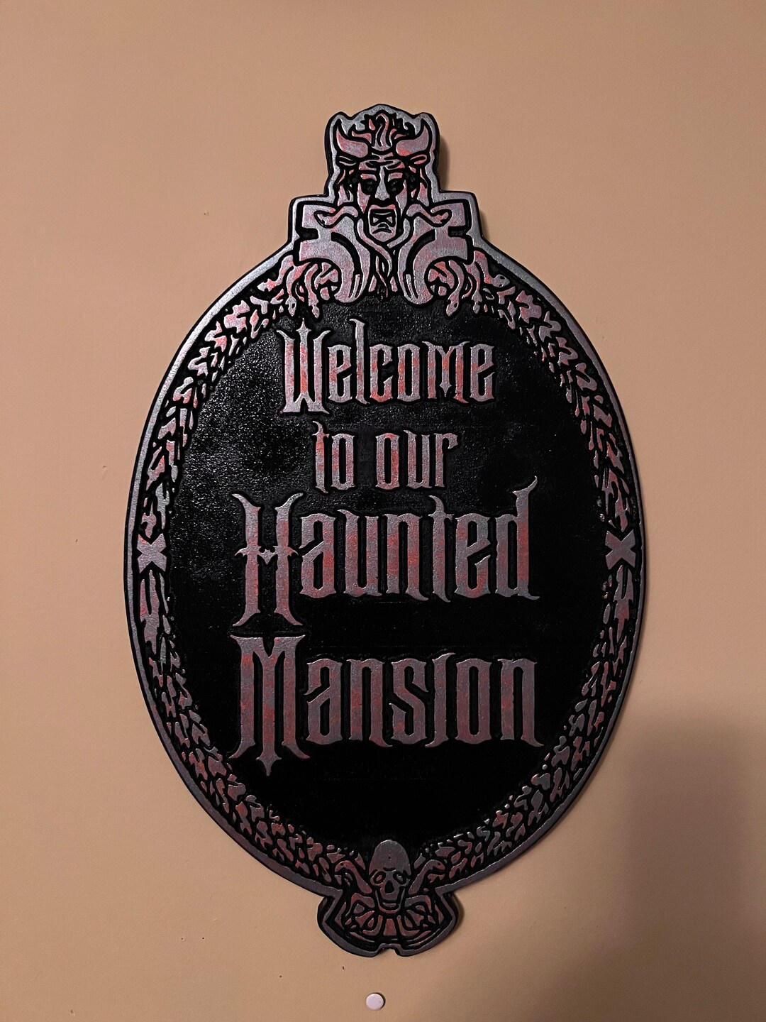 Haunted Mansion Welcome Sign - Etsy