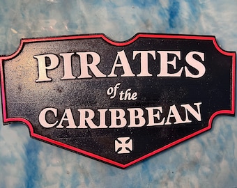 Pirates of the Caribbean Sign - Etsy