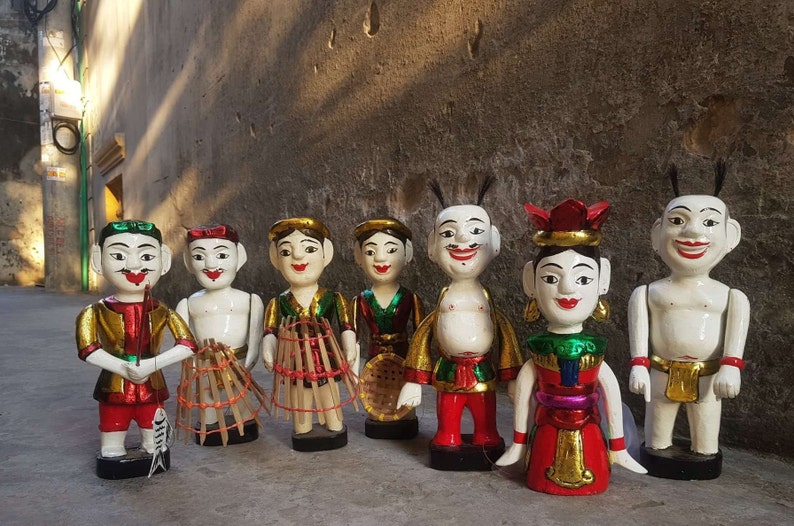 Large Vietnamese Water Puppet – Handmade Lacquer Marionette Figurine - Etsy