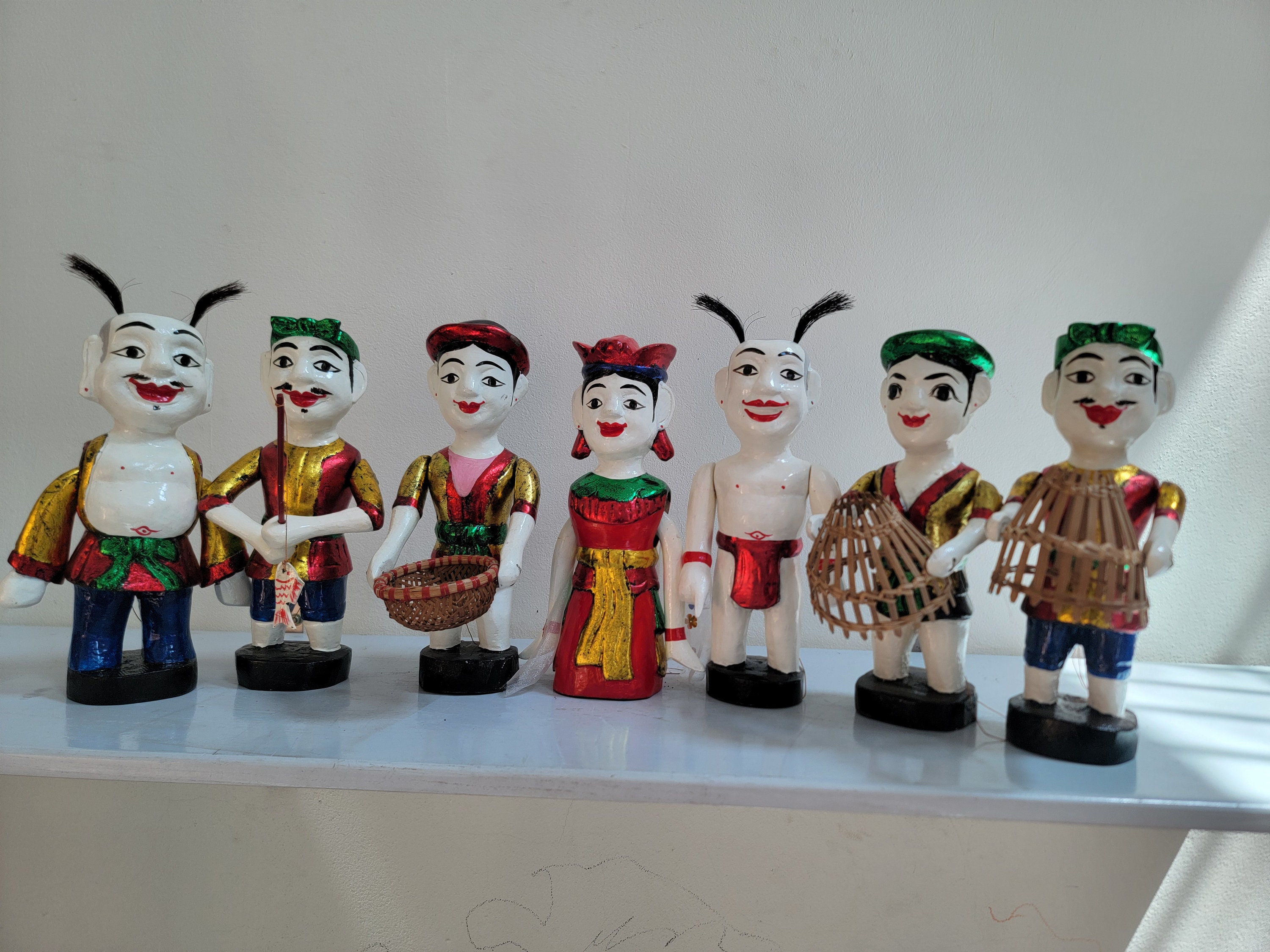 Large Vietnamese Water Puppet – Handmade Lacquer Marionette Figurine - Etsy