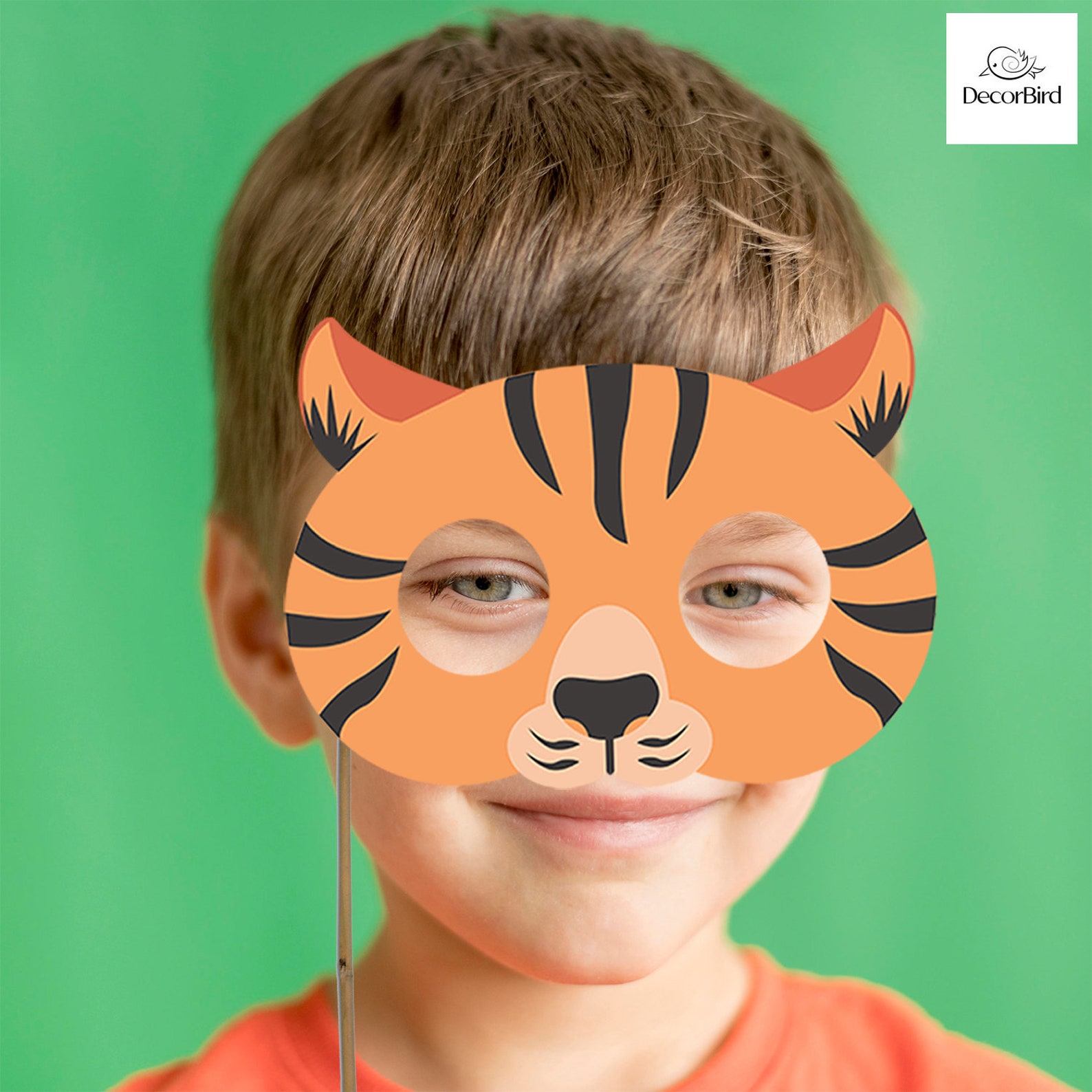 Lion Mask Printable Halloween Costume L Paper Craft Kid Adult Children ...