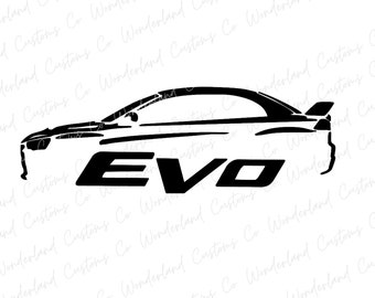 Lancer Evo X Svg - Etsy Ireland