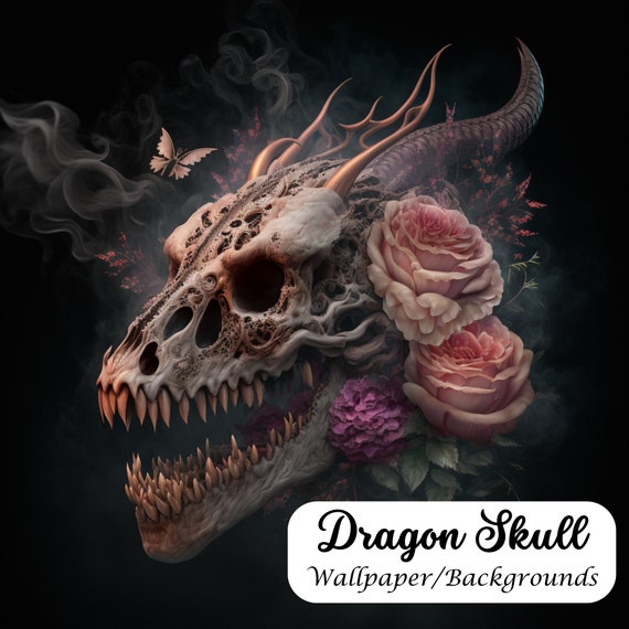 Dragons And Skulls Wallpaper