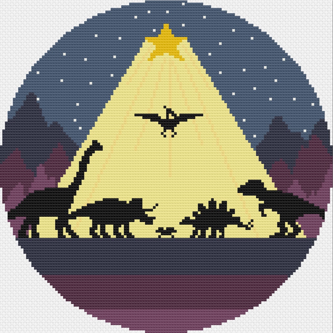 A Dinosaur Nativity - Cross Stitch PDF Pattern - Digital Pattern ...