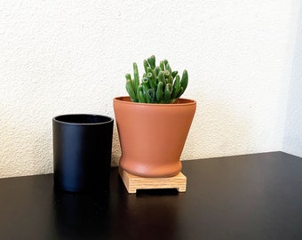 Solid Round Oak Wood Plant Stand Display Stand Mini Stool - Etsy