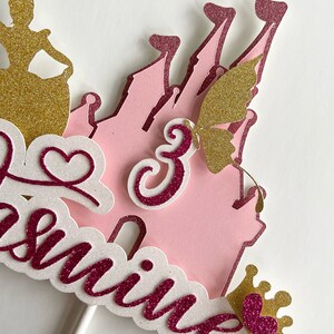 Princess Cake Topper, Princess Castle Cake Topper, Princess Party Cake ...