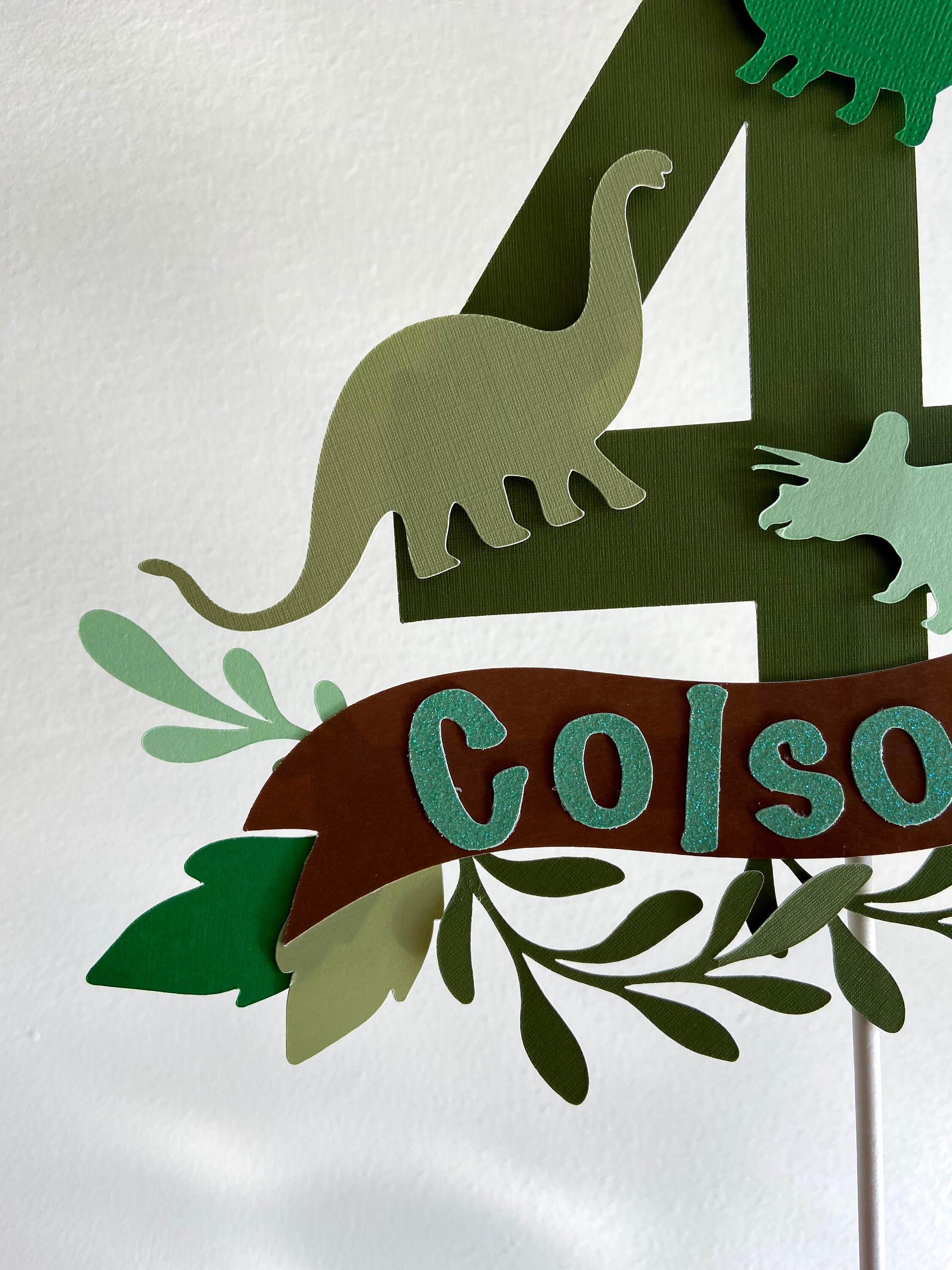 Dinosaur Cake Topper Handmade Cake Topper Custom Cake - Etsy