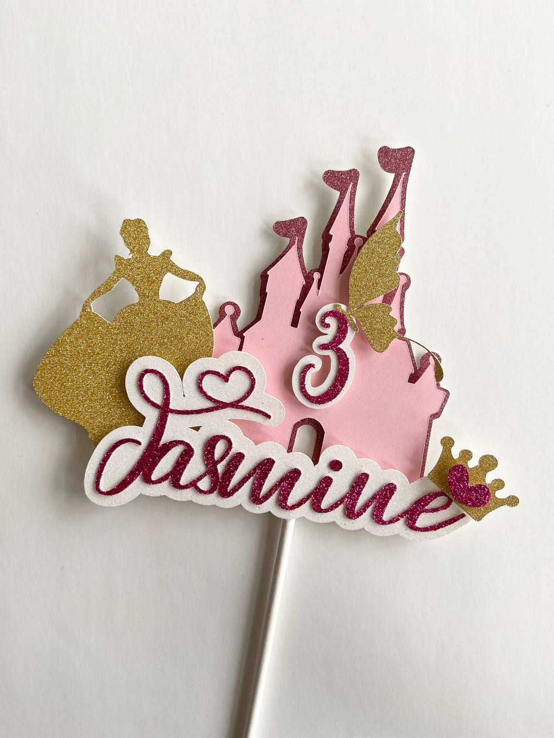 Princess Cake Topper Princess Castle Cake Topper Princess - Etsy