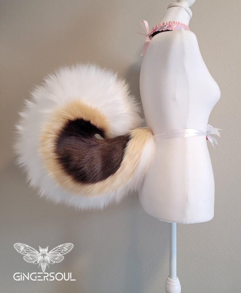 MTO Curly Fursuit Tail for Husky, Akita, Shiba Inu, Malamute, Curled ...