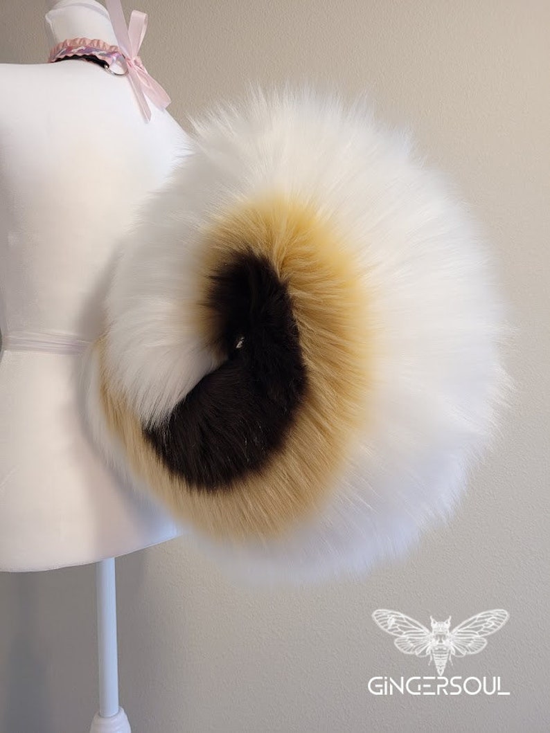 MTO Curly Fursuit Tail for Husky, Akita, Shiba Inu, Malamute, Curled ...