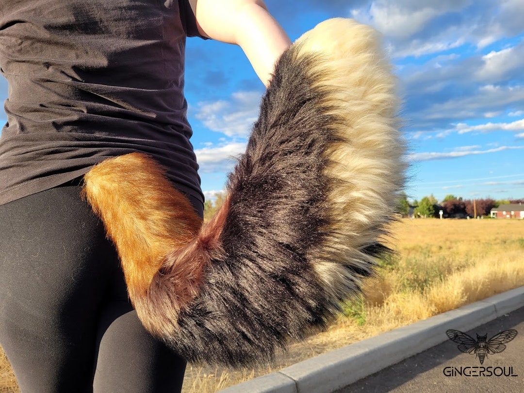 MTO Canine Fursuit Tail for Coyote, Wolf, Fox, Hyena, Furry Character ...