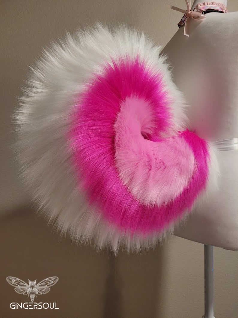 MTO Curly Fursuit Tail for Husky, Akita, Shiba Inu, Malamute, Curled ...