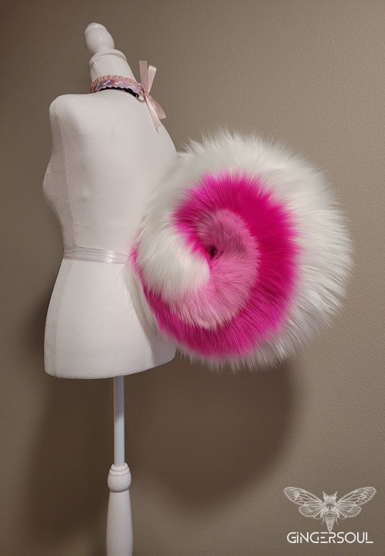 MTO Curly Fursuit Tail for Husky, Akita, Shiba Inu, Malamute, Curled ...