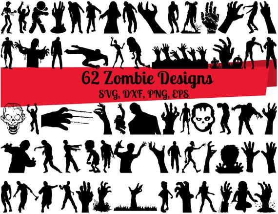 62 Zombie SVG Bundle Zombie Hand Svg Zombie Dxf Zombie Png - Etsy Denmark