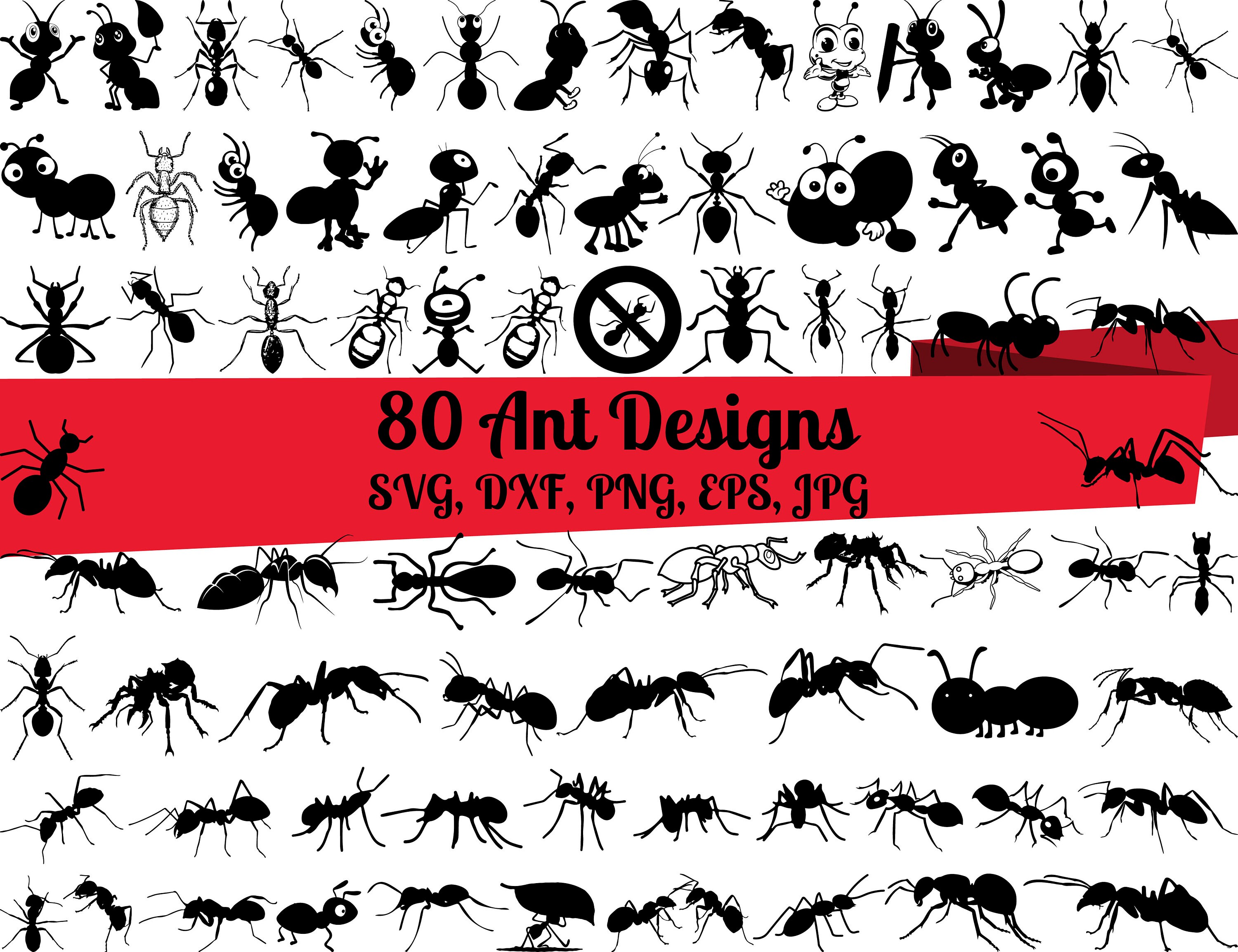 80 Ant SVG Bundle Ant Dxf Ant Png Ant Eps Ant Vector Ant - Etsy Canada