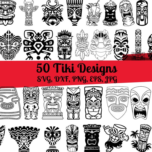 Tiki Svg - Etsy