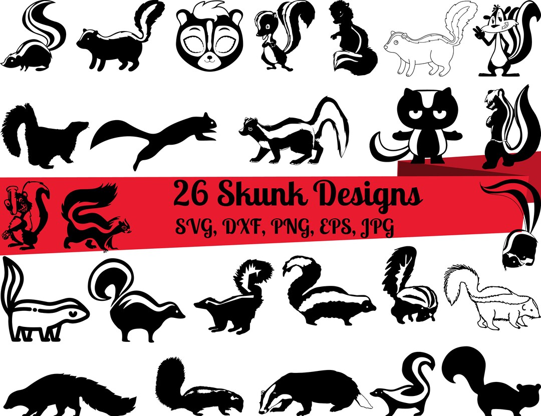26 Skunk SVG Bundle Skunk Face Svg Skunk Dxf Skunk Png - Etsy Canada