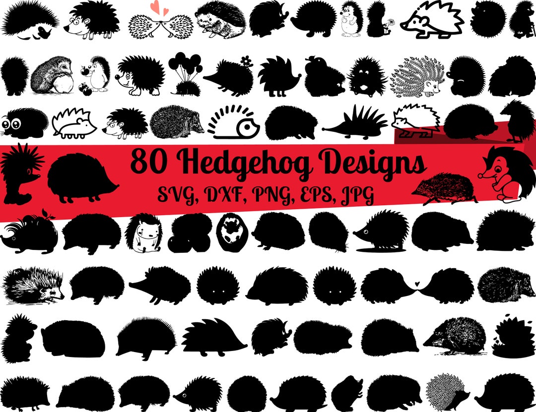 80 Egel SVG Bundel Egel dxf Egel png Egel eps Egel vector - Etsy België