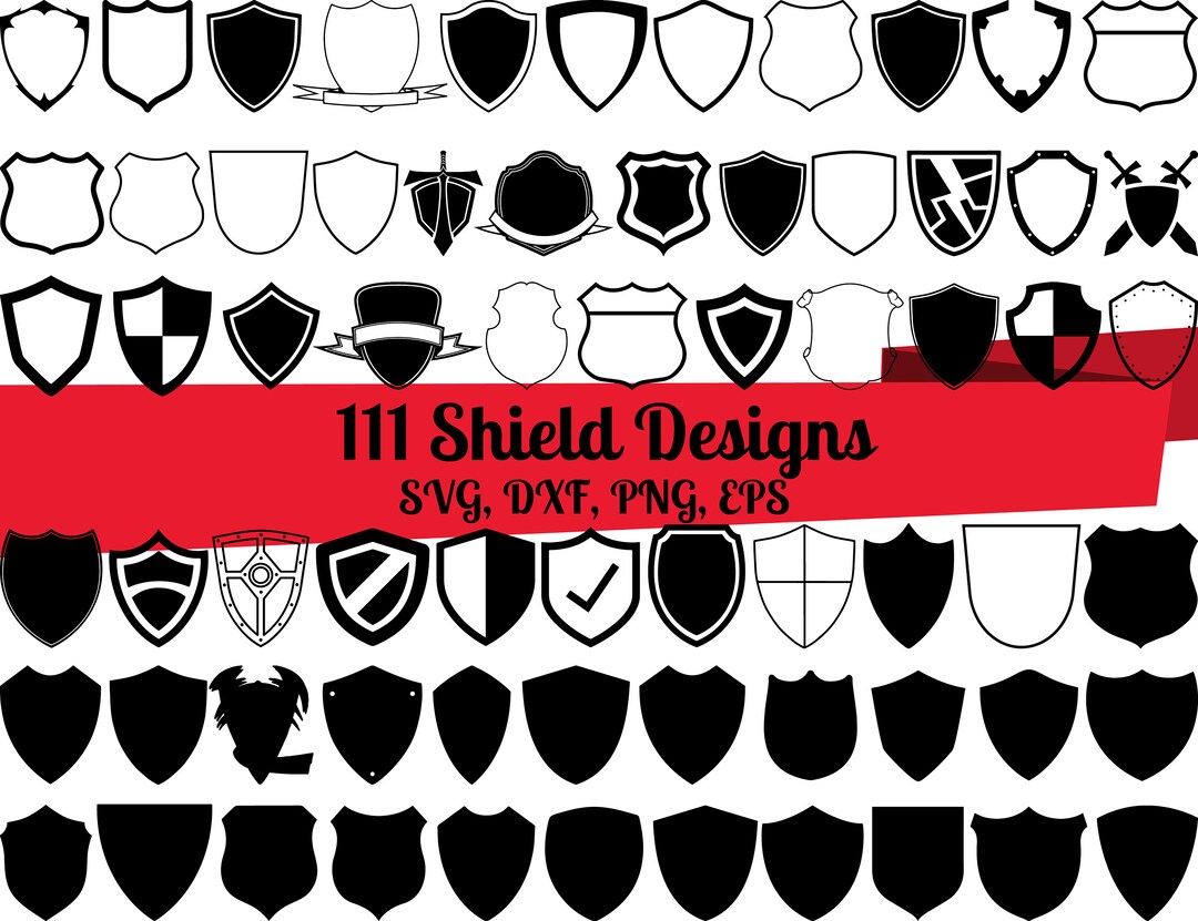 111 Shield SVG Bundle Shield Dxf Shield Png Shield Eps - Etsy UK