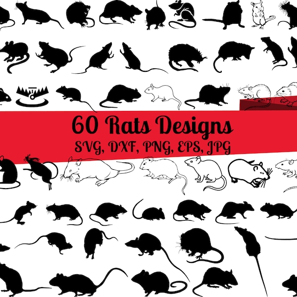 Mouse Rat Svg - Etsy