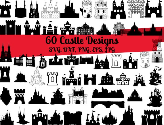 60 Castle SVG Bundle Castle Dxf Castle Png Castle Eps - Etsy Australia
