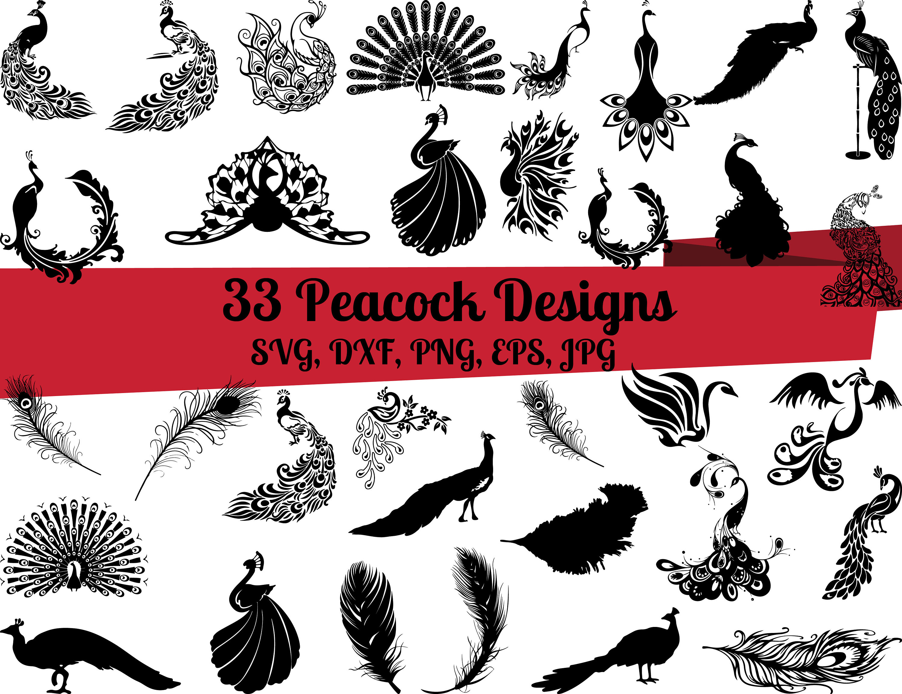 Peacock Design Vector Png