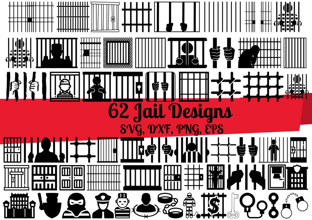 62 Jail SVG Bundle Prison Bars Svg Jail Cell Svg Prison - Etsy New Zealand