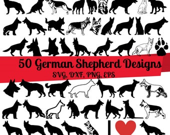 German Shepard SVG PNG - Etsy
