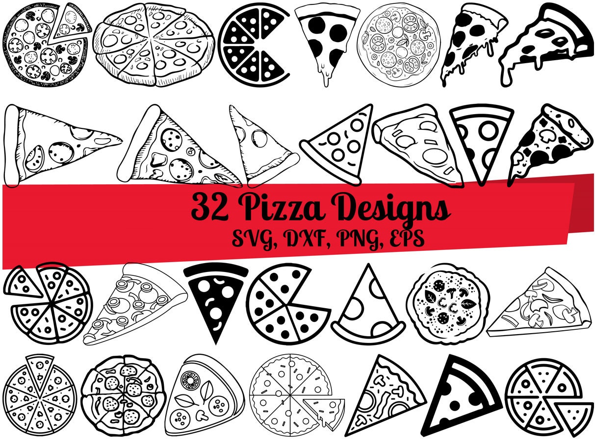 32 Pizza SVG Bundle Pizza Svg Pizzas Svg Pepperoni Svg - Etsy