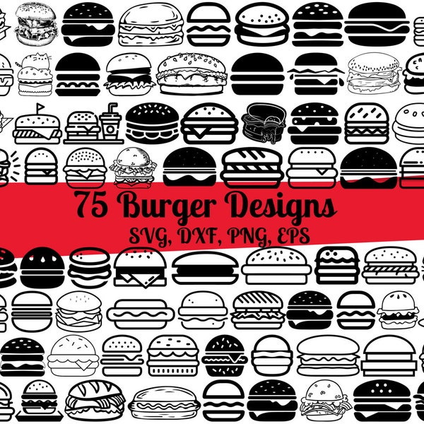 Burger Dxf - Etsy