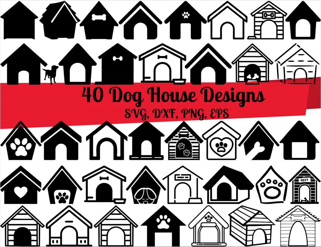 40 Dog House SVG Bundle Dog House Dxf Dog House Png Dog - Etsy UK