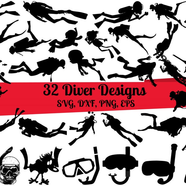 Scuba Diving Svg - Etsy