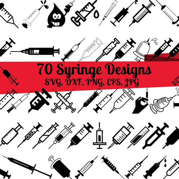 Syringe Svg - Etsy