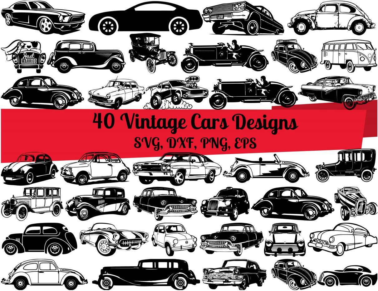 40 Classic Car SVG Bundle Retro Car Svg Vintage Cars Svg - Etsy Australia
