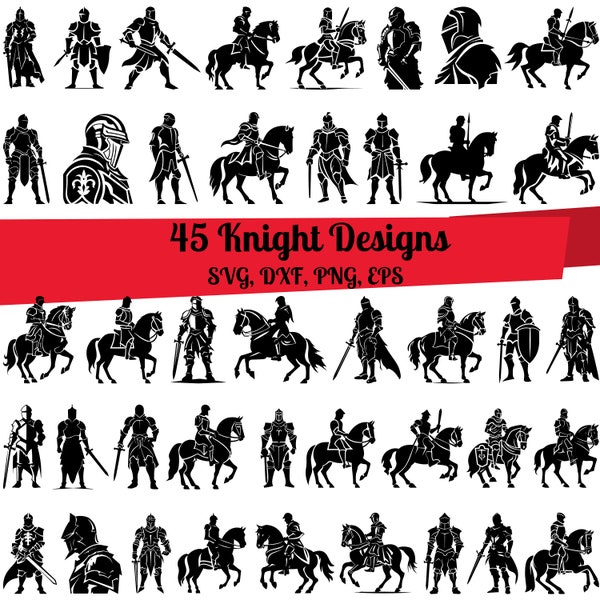 Knight Svg - Etsy
