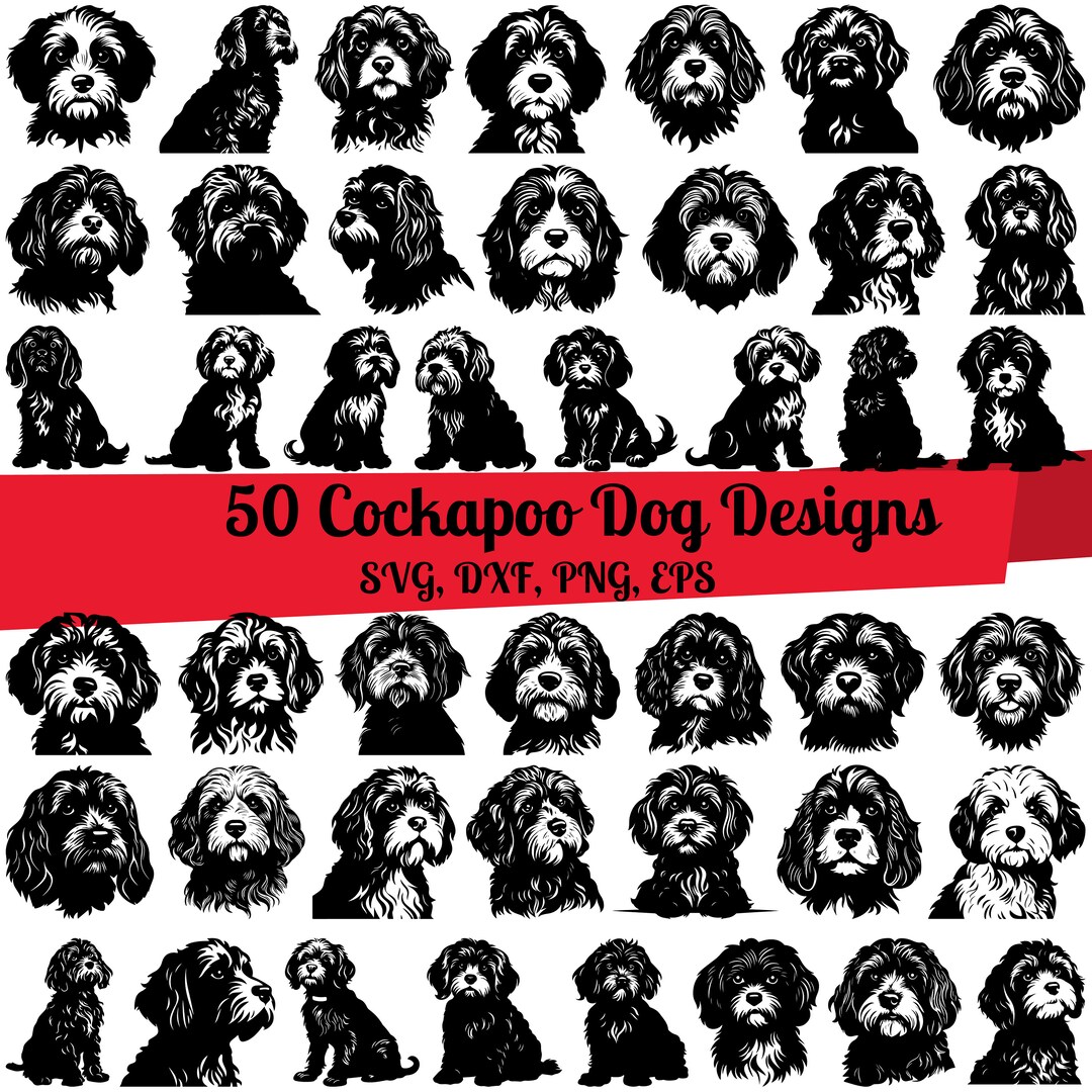 50 Cockapoo Dog SVG Bundle, Cockapoo Dog Dxf, Cockapoo Dog Png ...