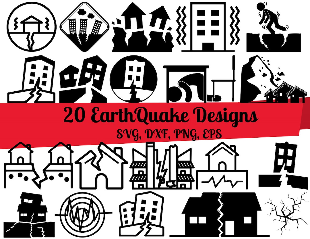 20 Earthquake SVG Bundle Earthquake Dxf Earthquake Png - Etsy 20 Earthquake SVG Bundle Earthquake Dxf Earthquake Png - Etsy