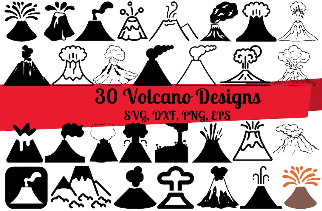 30 Volcano SVG Bundle Lava River Svg Volcano Eruption Svg - Etsy UK
