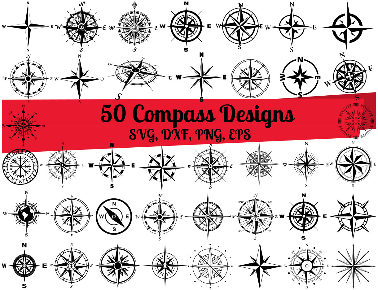Ships Compass Clipart
