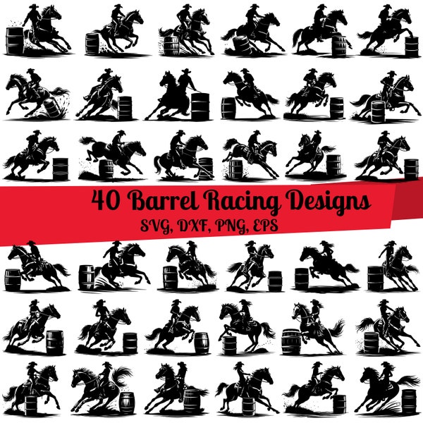 Barrel Racing Svg - Etsy
