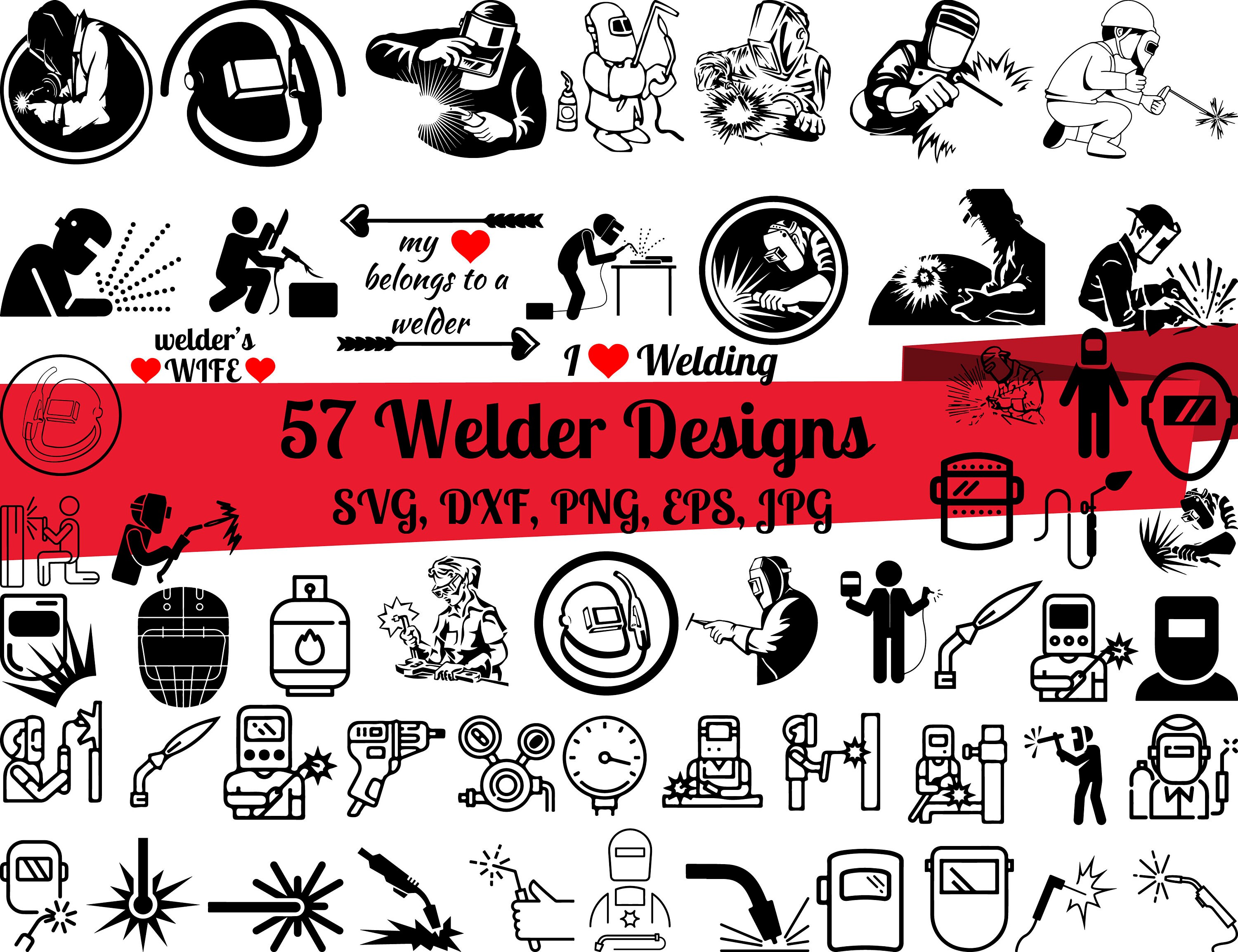57 Welder SVG Bundle Welder Dxf Welder Png Welder Wife Svg - Etsy Australia