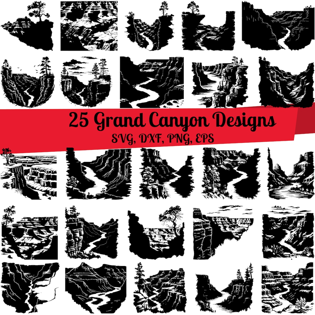25 Grand Canyon SVG Bundle, Grand Canyon dxf, Grand Canyon png, Grand ...