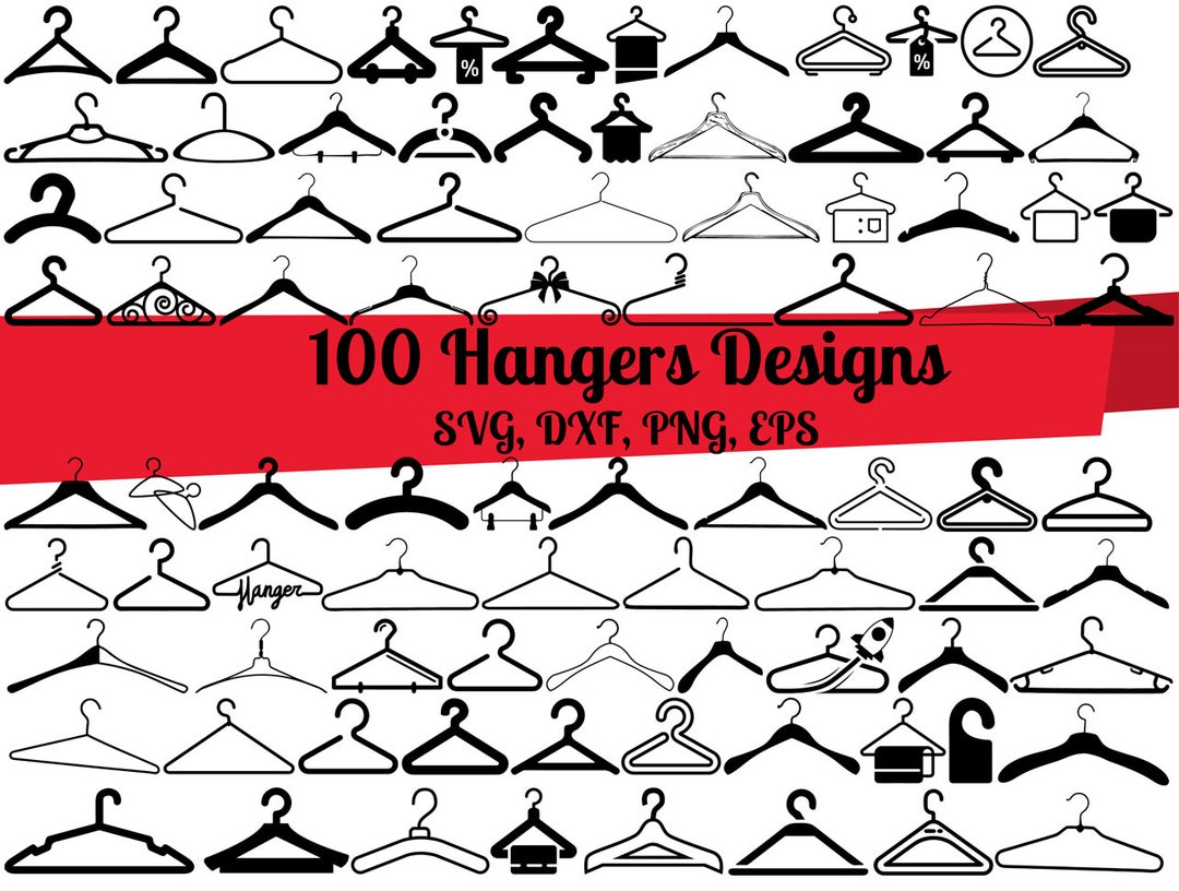 100 Hanger SVG Bundle Hanger Svg Hanger Dxf Hanger Png - Etsy