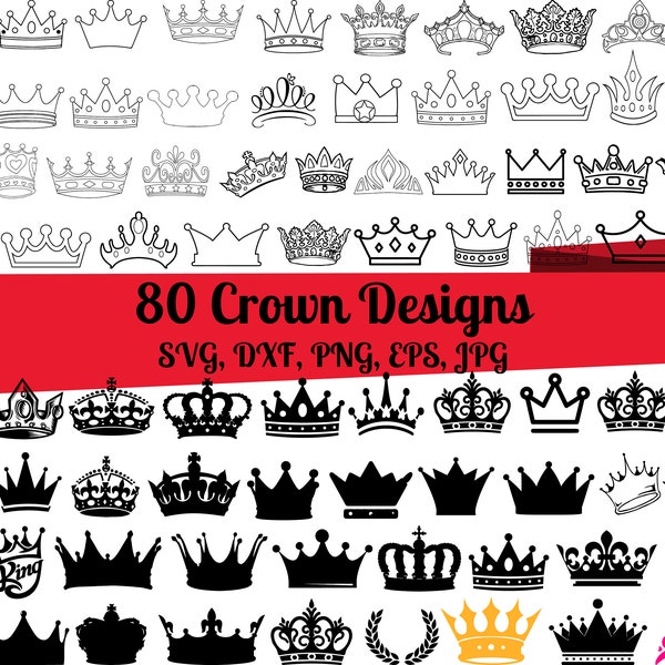 Queen Crown Svg - Etsy