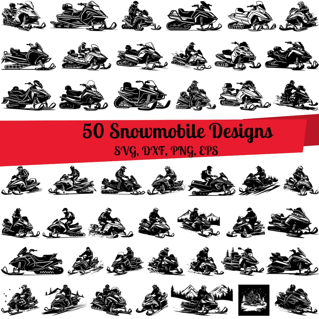 50 Snowmobile SVG Bundle Snowmobile Dxf Snowmobile Png - Etsy Canada