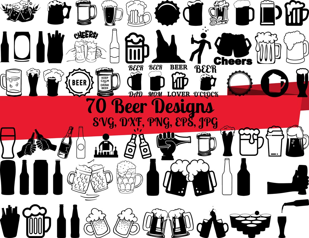 70 Beer SVG Bundle Beer Glass Svg Beer Dxf Beer Png Beer - Etsy Australia