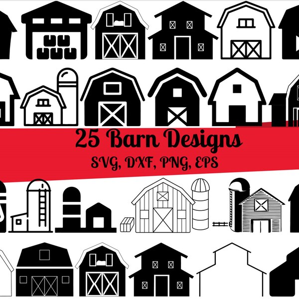 Barn Dxf - Etsy